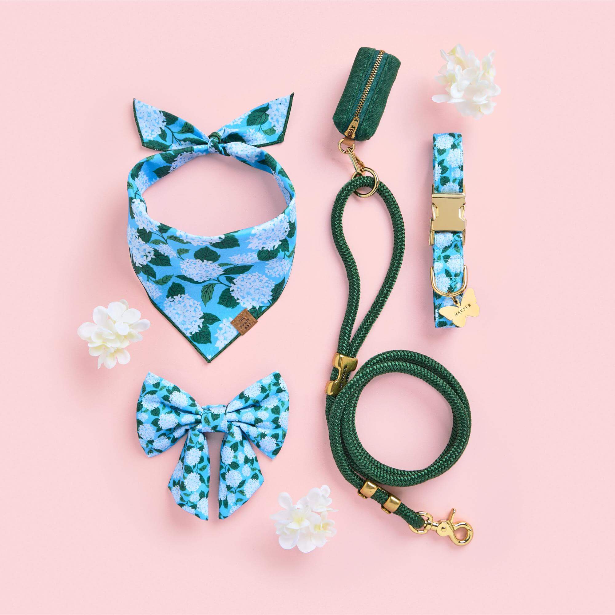 Hydrangea Collar Walk Set – The Foggy Dog