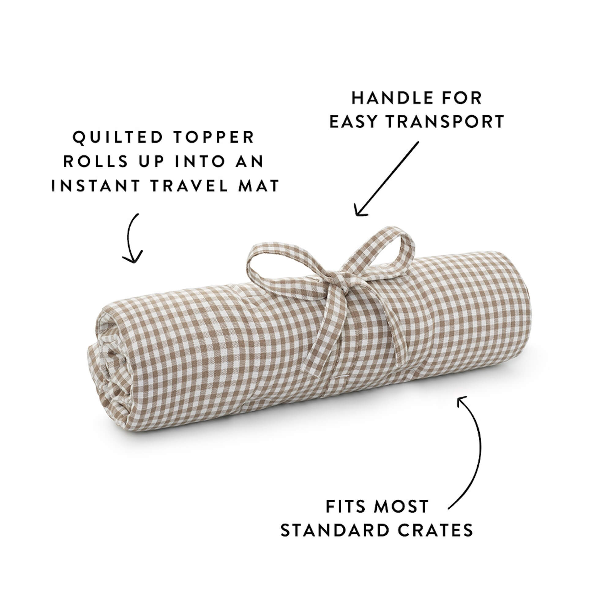 Mushroom Brown Gingham Bolster Dog Bed – The Foggy Dog