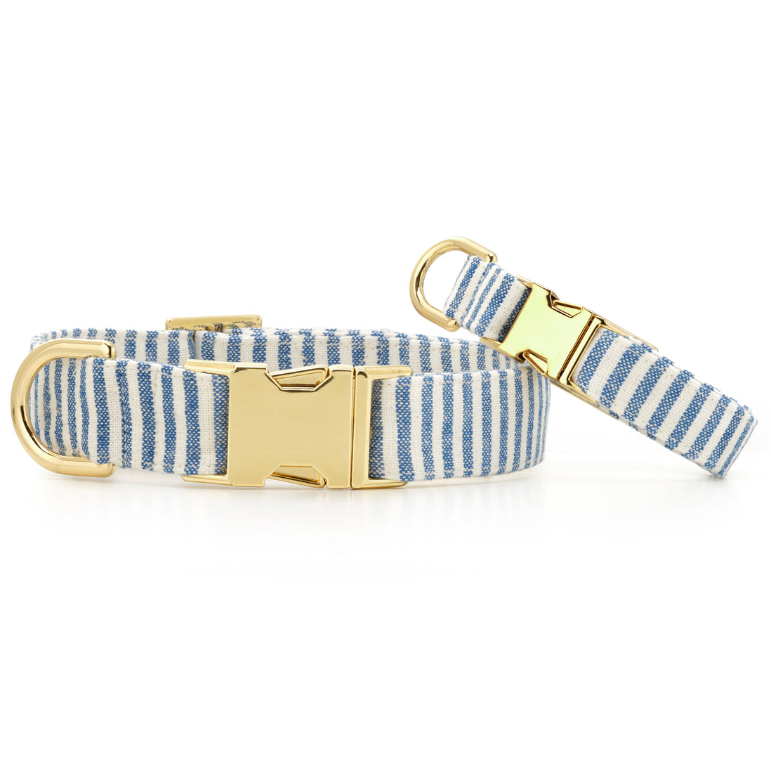 Lake Blue Stripe Dog Collar – The Foggy Dog