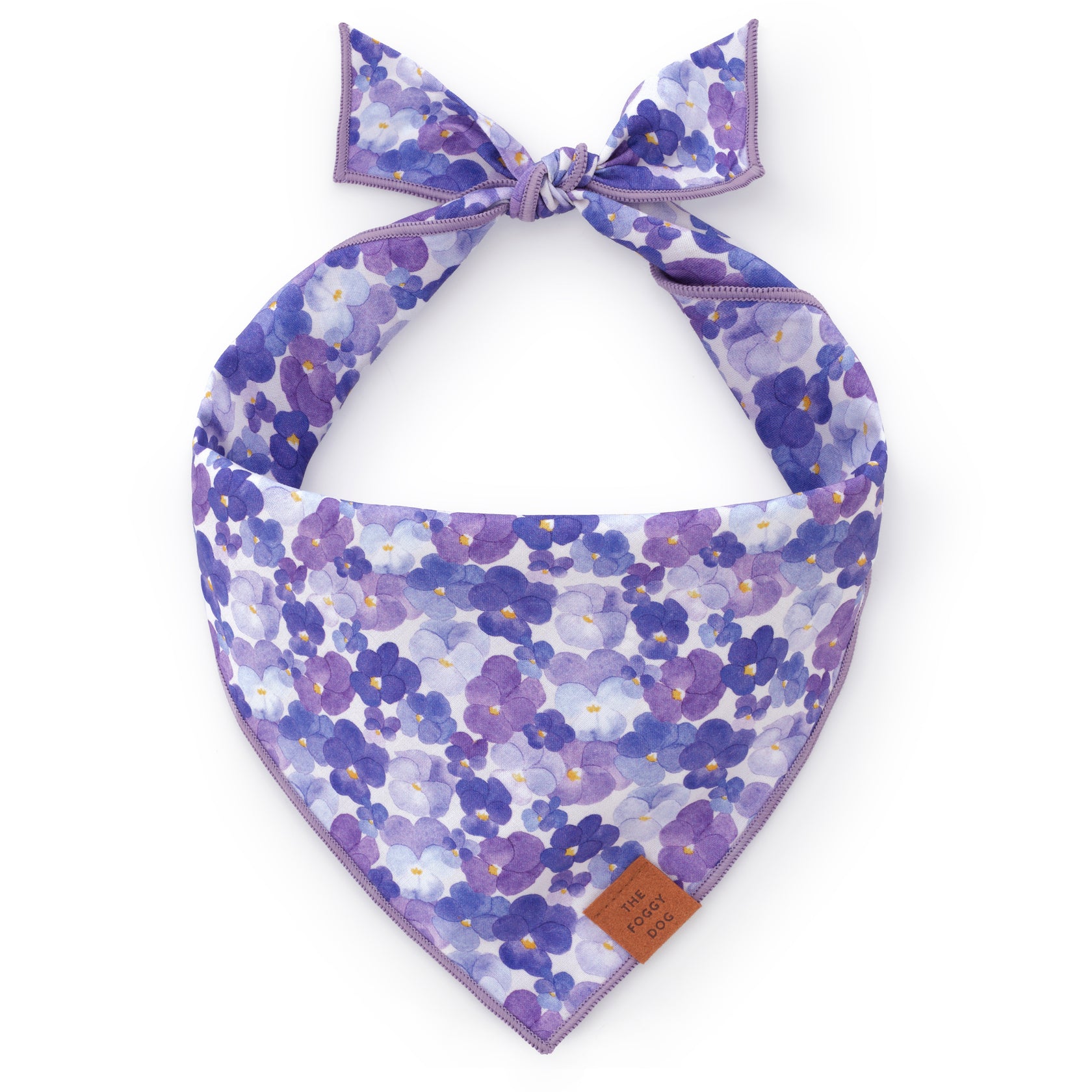 Pressed Pansies Dog Bandana – The Foggy Dog