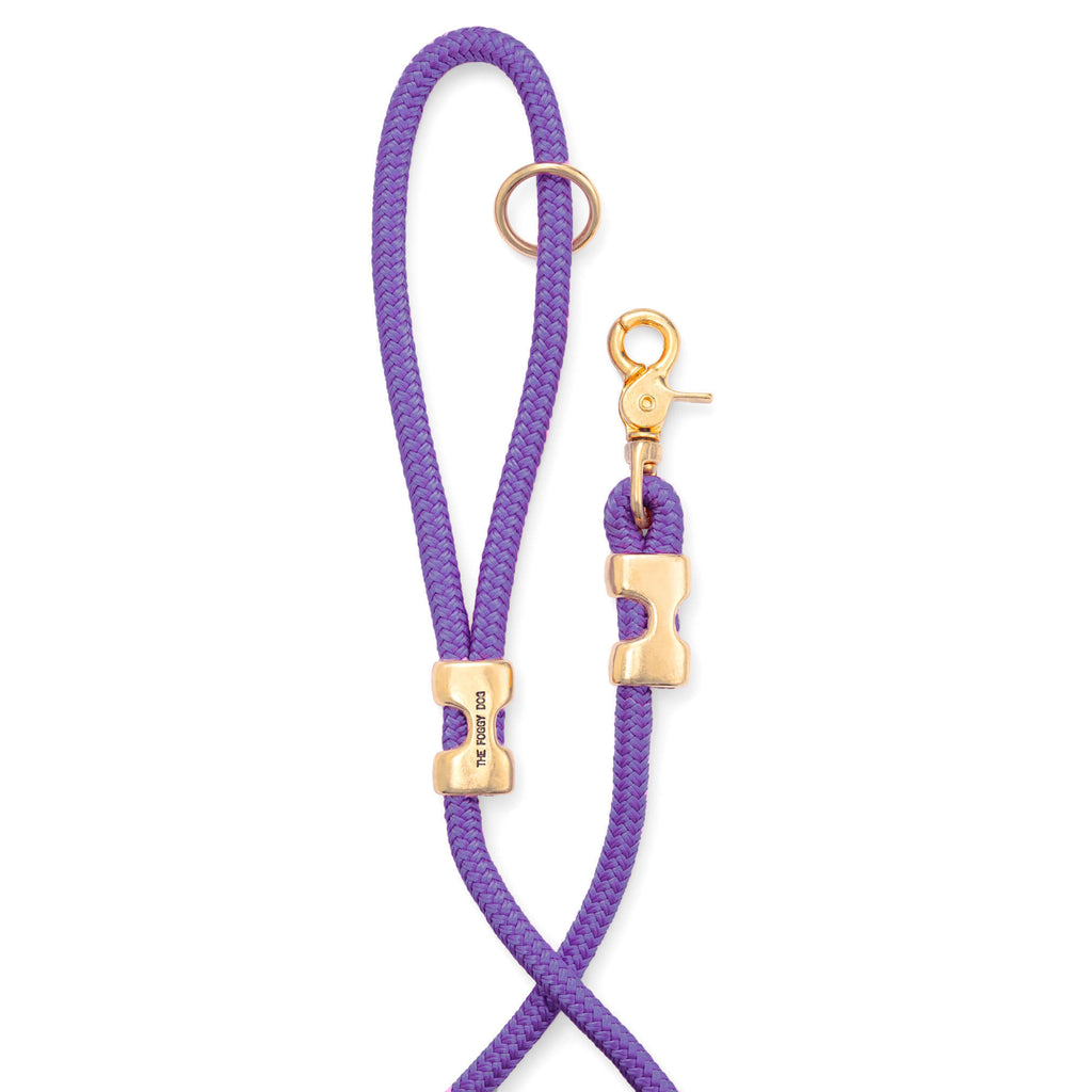 Violet Marine Rope Dog Leash – The Foggy Dog
